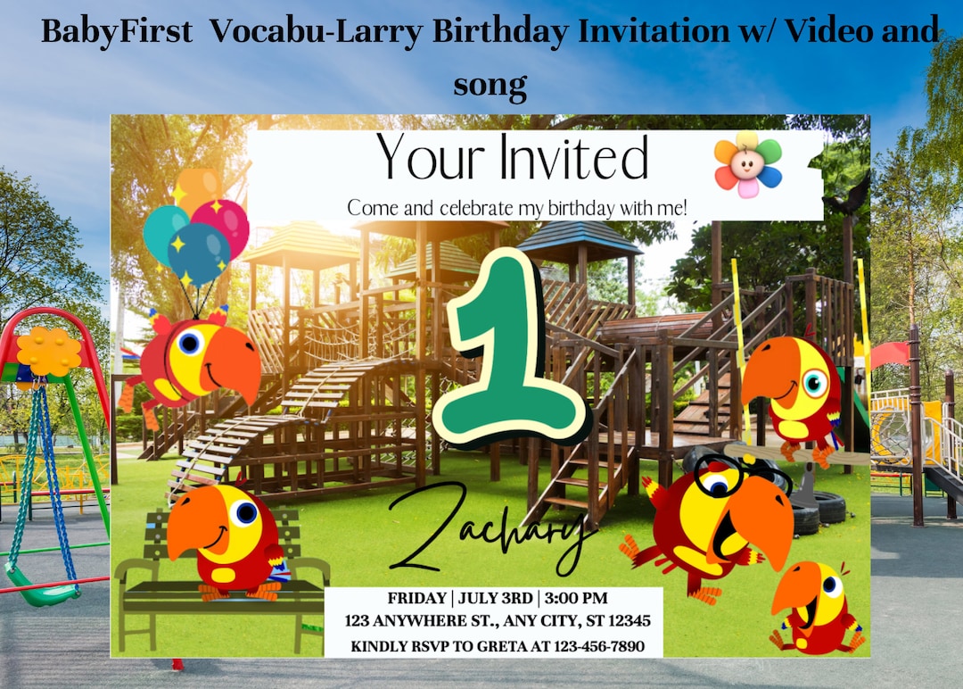 Baby First TV Invitation, Baby First TV Birthday Invitations, Space ...