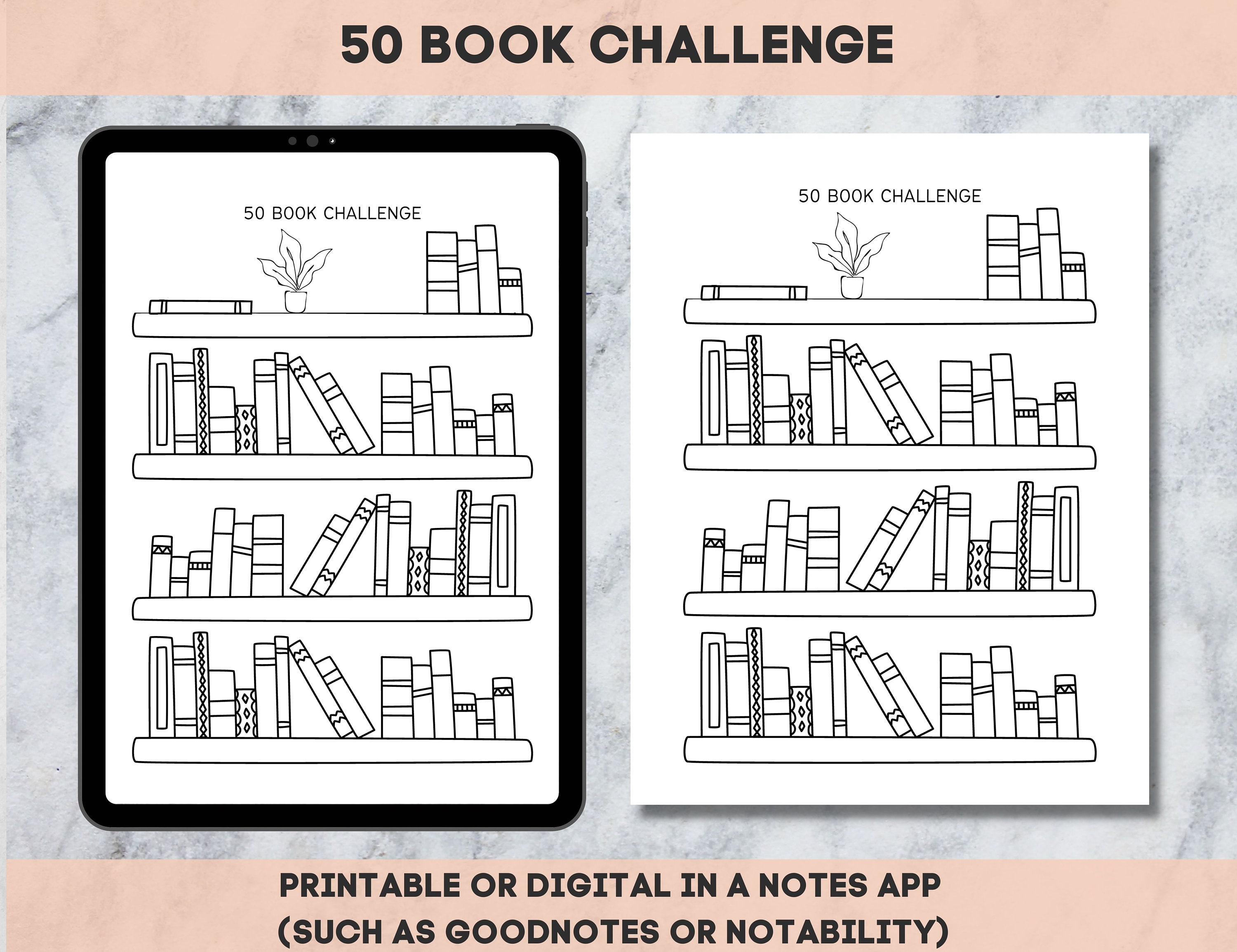 50 Book Reading Challenge, Summer Reading Challenge for Kids or for ...