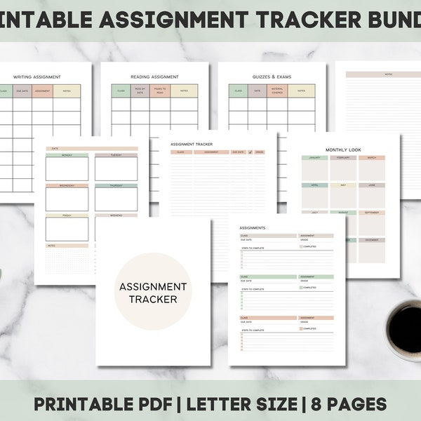 Assignment Tracker - Etsy