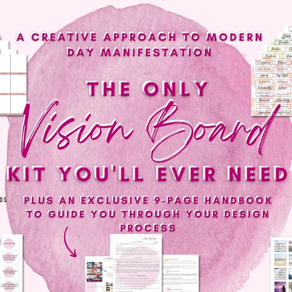 Vision Board Printable Vision Board Planner Vision Board Kit Vision ...