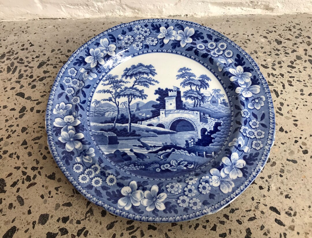 Antique Spode Tower Pattern Dinner Plate Ca1815 - Etsy