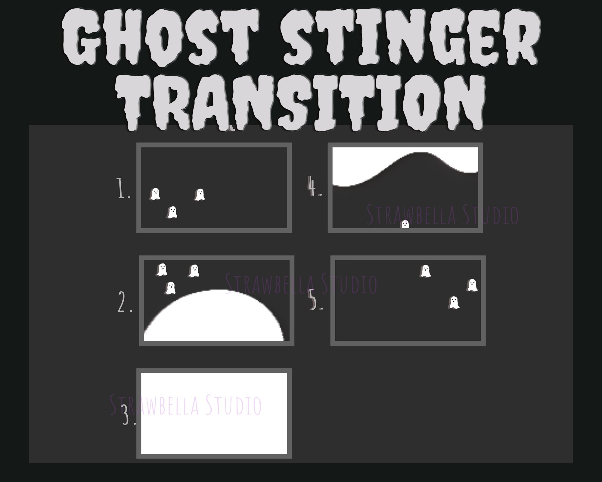 Ghost Stinger. Spooky Transition. Cute Animated Halloween Stinger ...