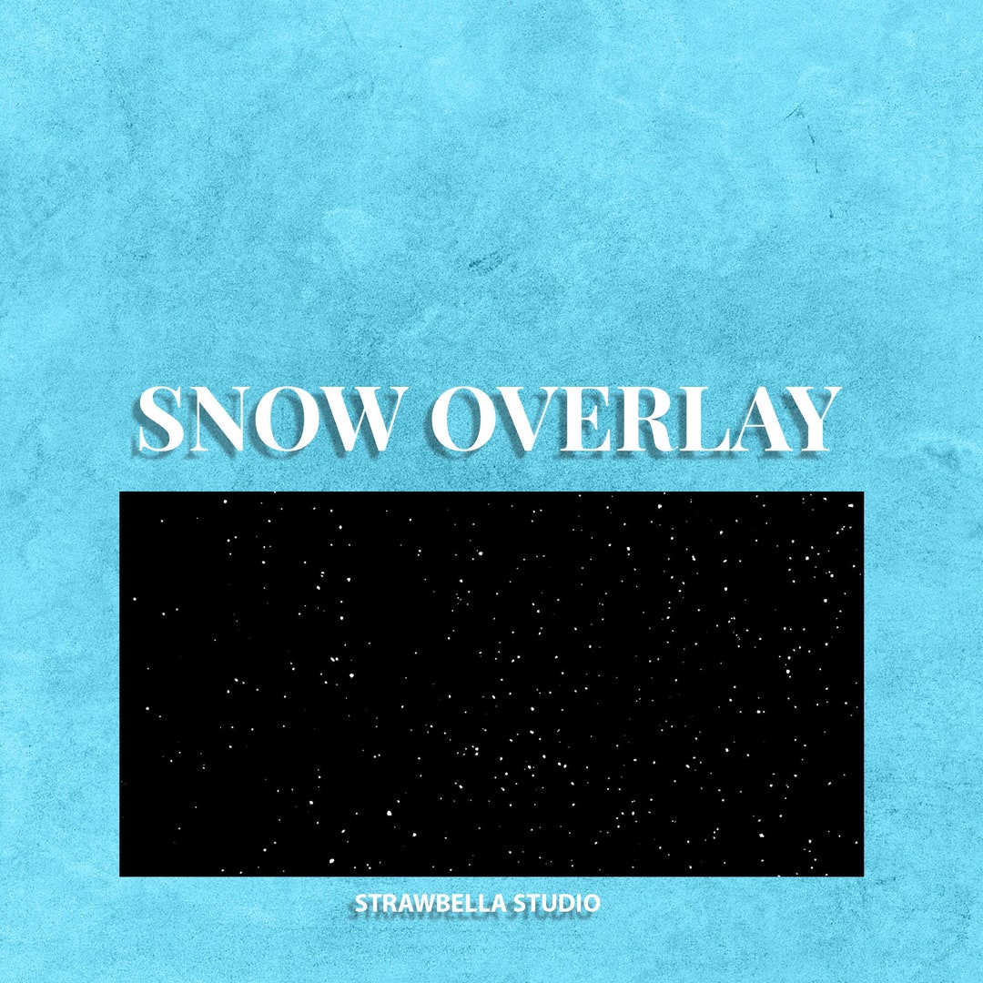 Animated Snow Overlay Loop. Twitch Christmas Overlay. Twitch Overlay ...