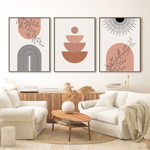 Abstract Art Set of 3 Gallery Wall Bundle Set of Three | Etsy