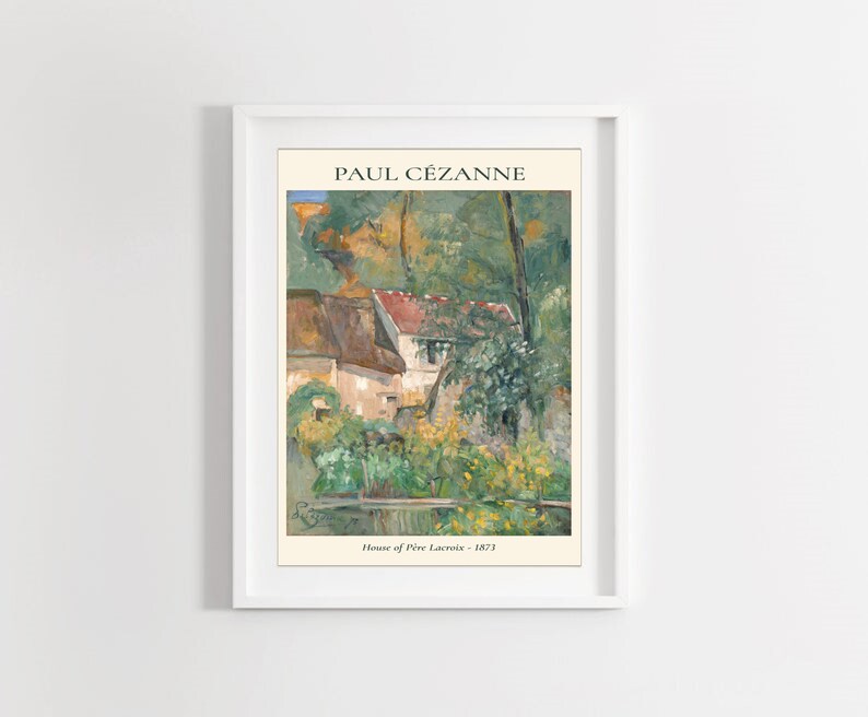 Paul Cezanne Print,gallery Wall Art Print,eclectic Art,exhibition ...