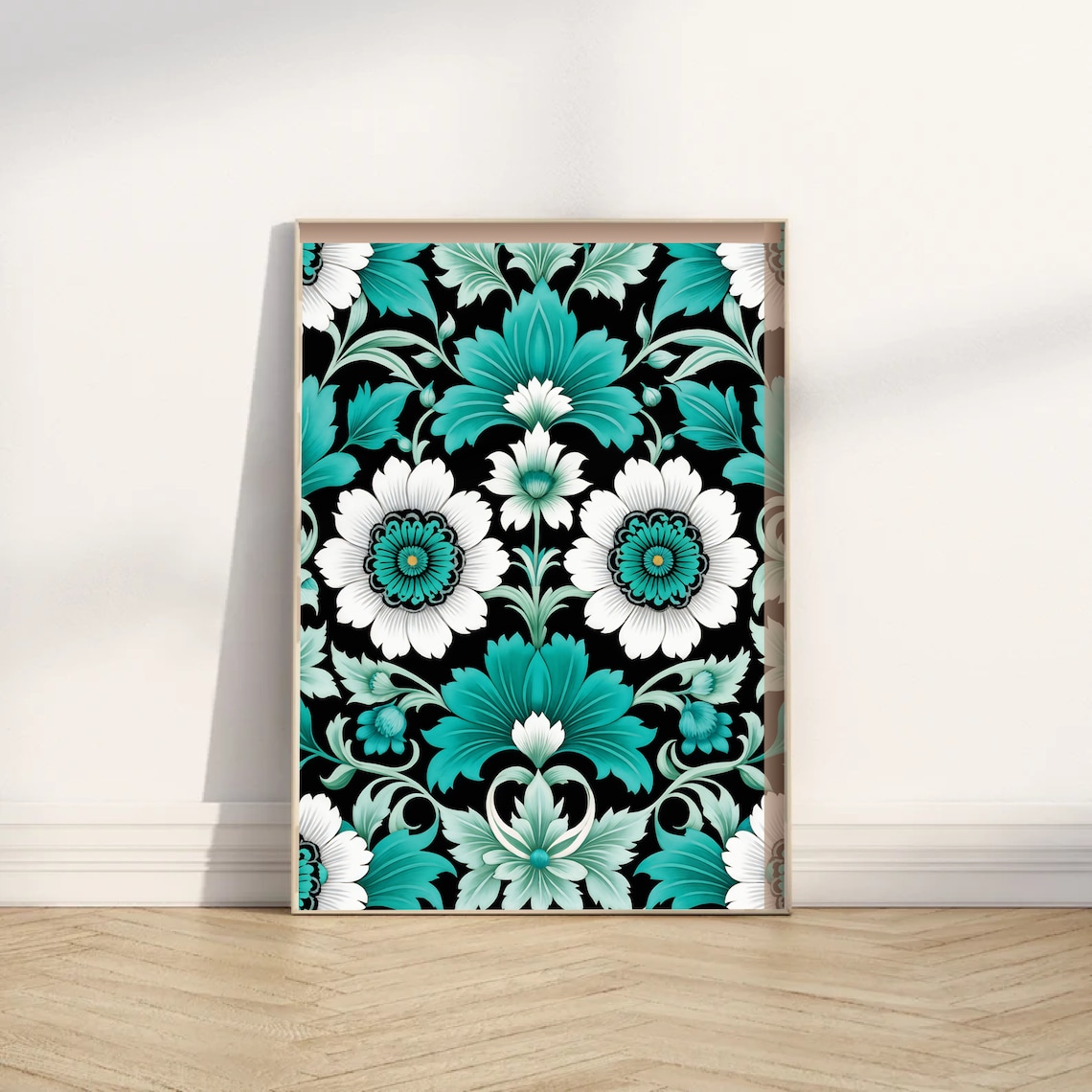 Floral Art Prints: Traditional Folk Art Set of 3 (digital Download) - Etsy