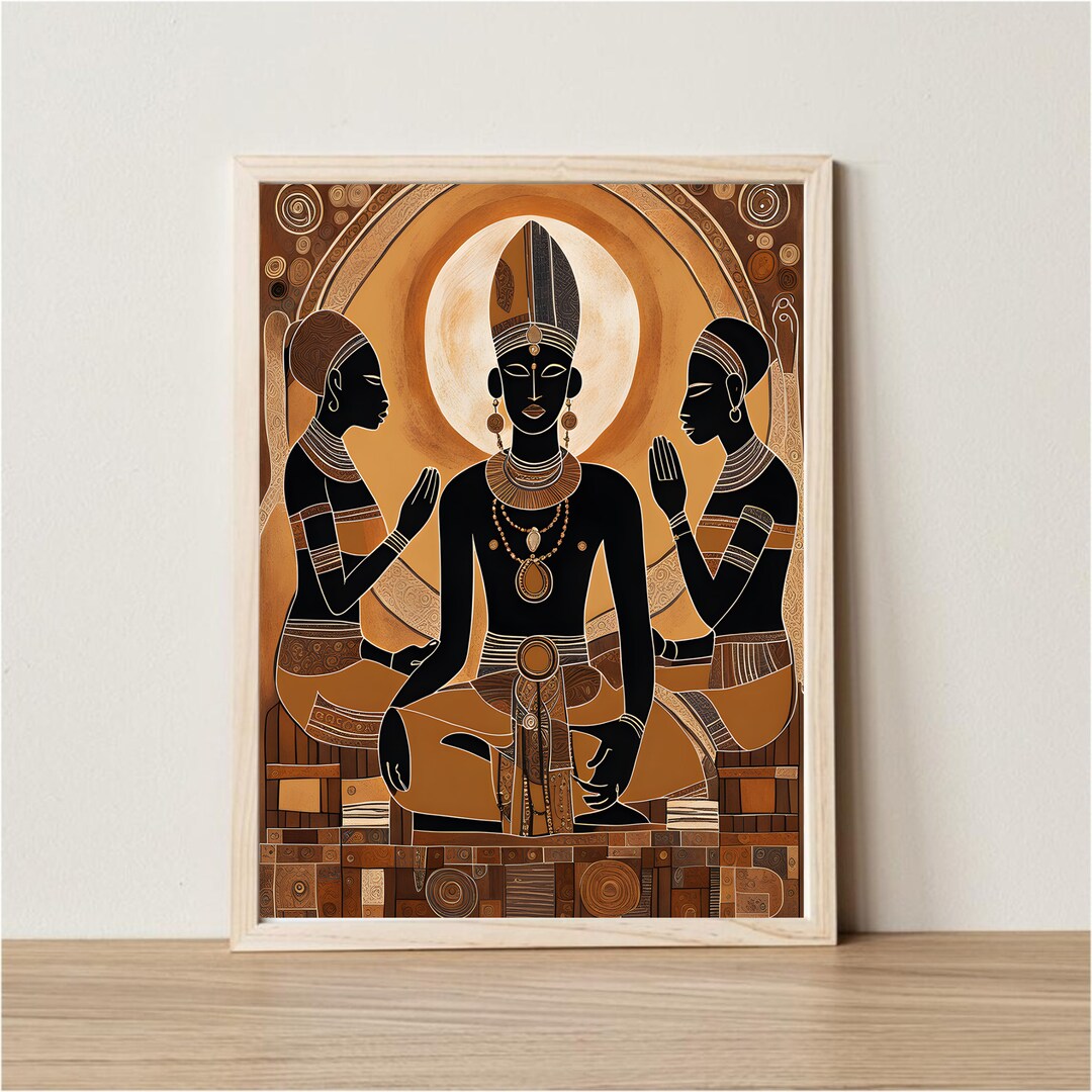 Egyptian Digital Art Print,digital Wall Art,egyptian Wall Painting ...