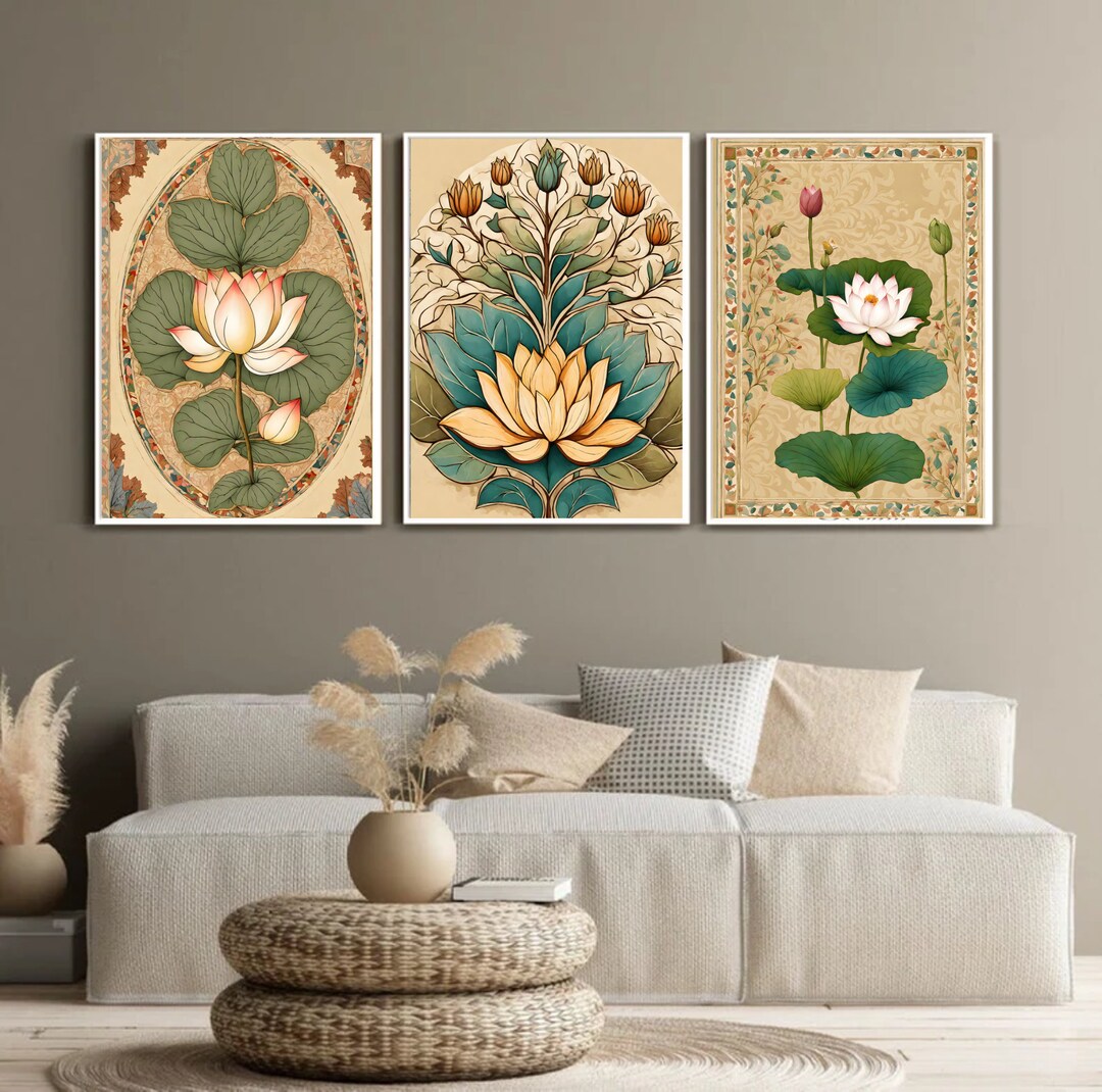 Indian Folk Pattern Art Print Set of 3,indian Art,indian Traditional ...