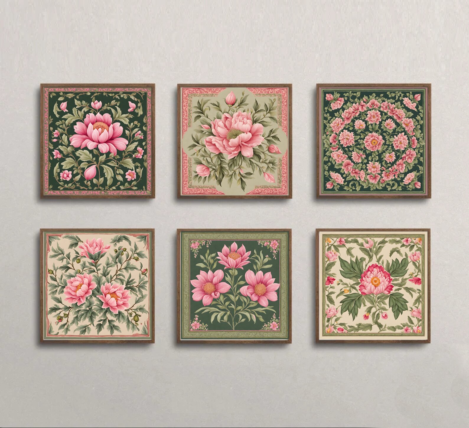 Indian Folk Art, Indian Art Set of 6, Indian Traditional Wall Art ...