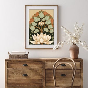 Lotus Pichwai Art Print: Traditional Folk Art (digital Download) - Etsy