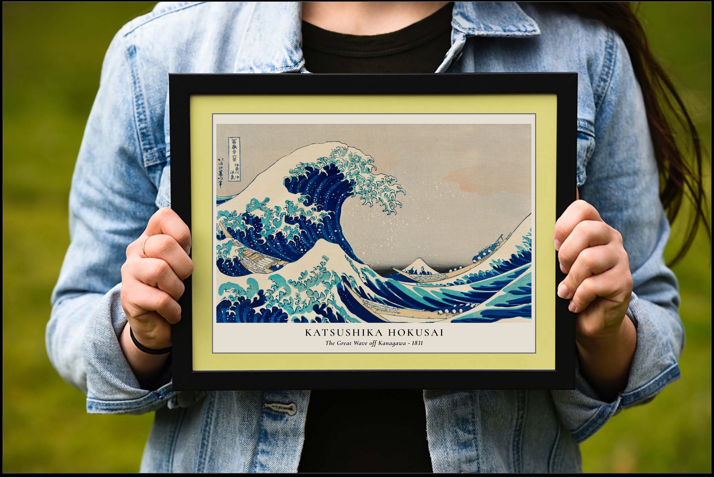 Katsushika Hokusai Japanese Exhibition Poster, the Great Wave Print ...