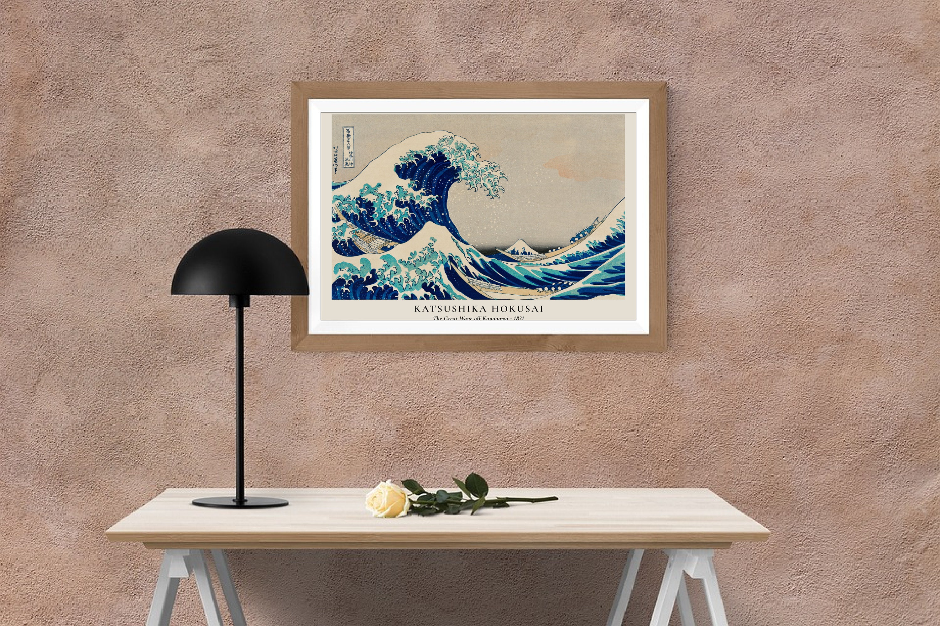 Katsushika Hokusai Japanese Exhibition Poster, the Great Wave Print ...