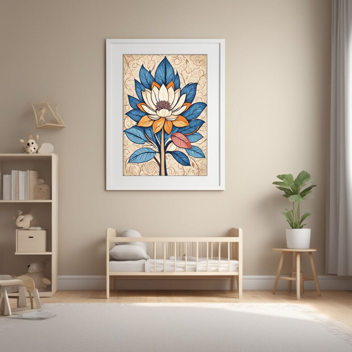 Indian Folk Art Indian Pichawai Art Set of 3 Indian Peacock - Etsy