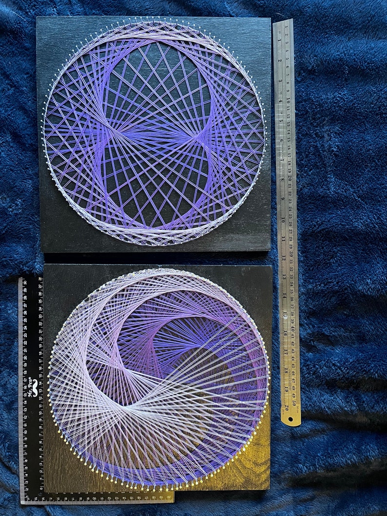 Spiral Purple Ombre String Art - Etsy