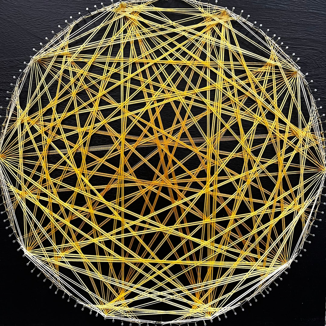 Yellow Ombre Circular String Art - Etsy
