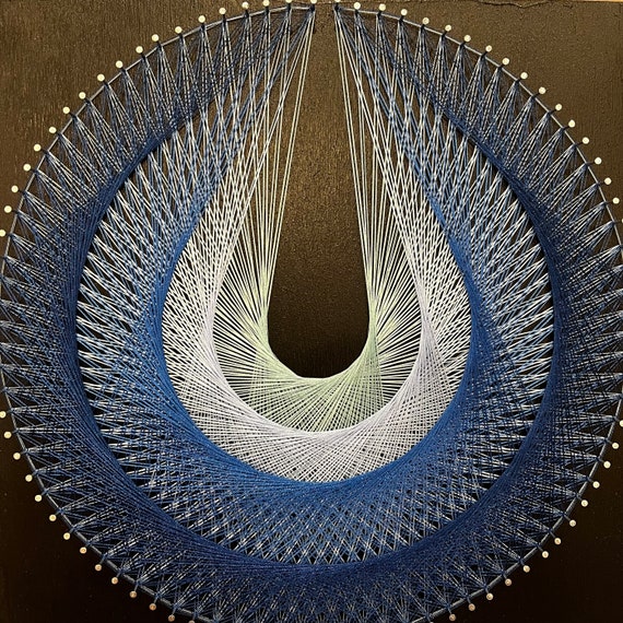 Blue Ombre String Art | Etsy