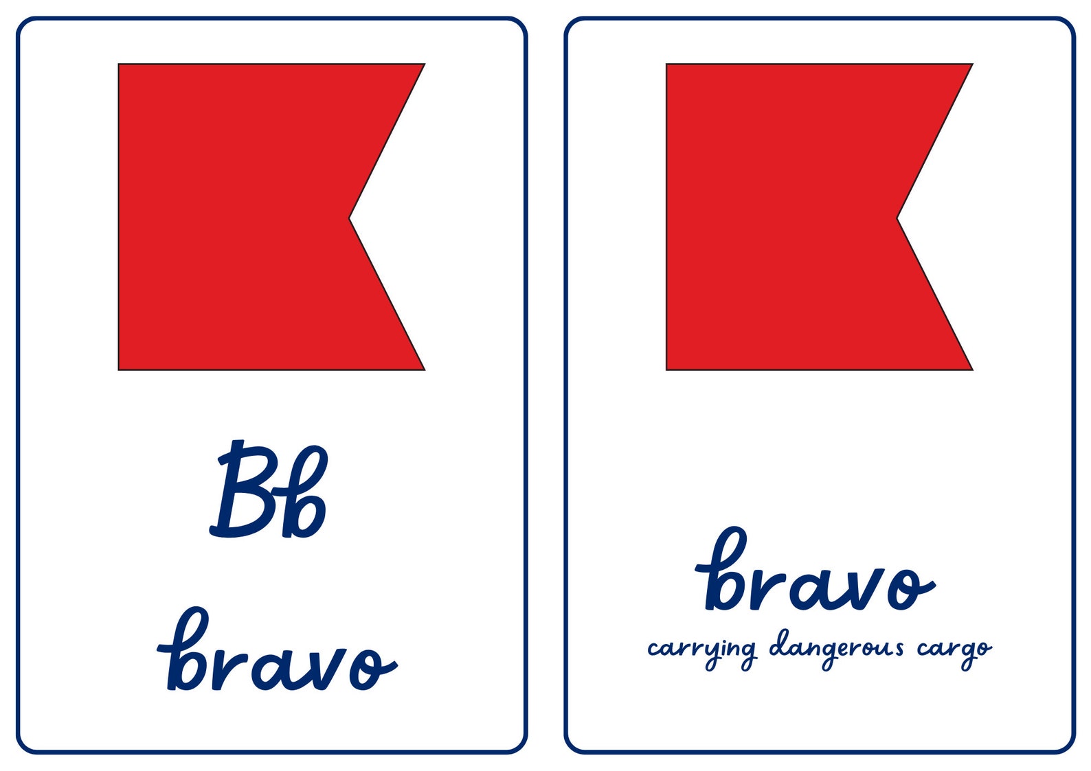 Nautical Alphabet Flags cursive Edition - Etsy