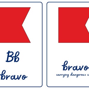 Nautical Alphabet Flags (cursive Edition) - Etsy