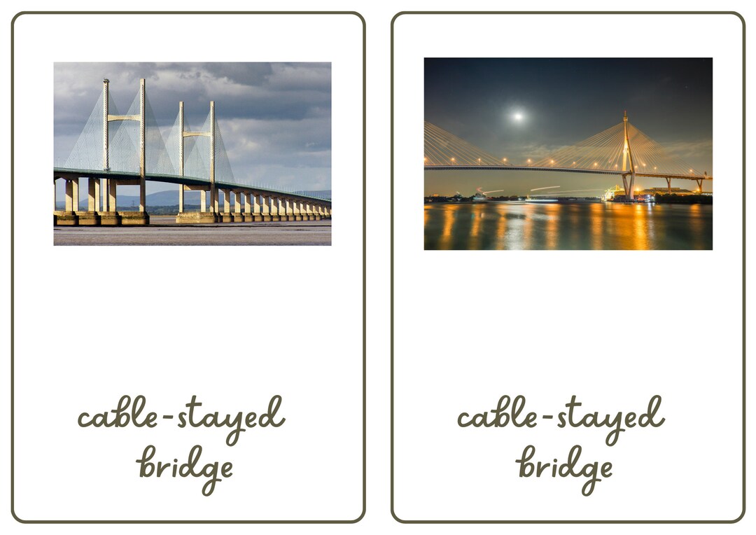 Bridges Montessori Cards (cursive Edition) - Etsy