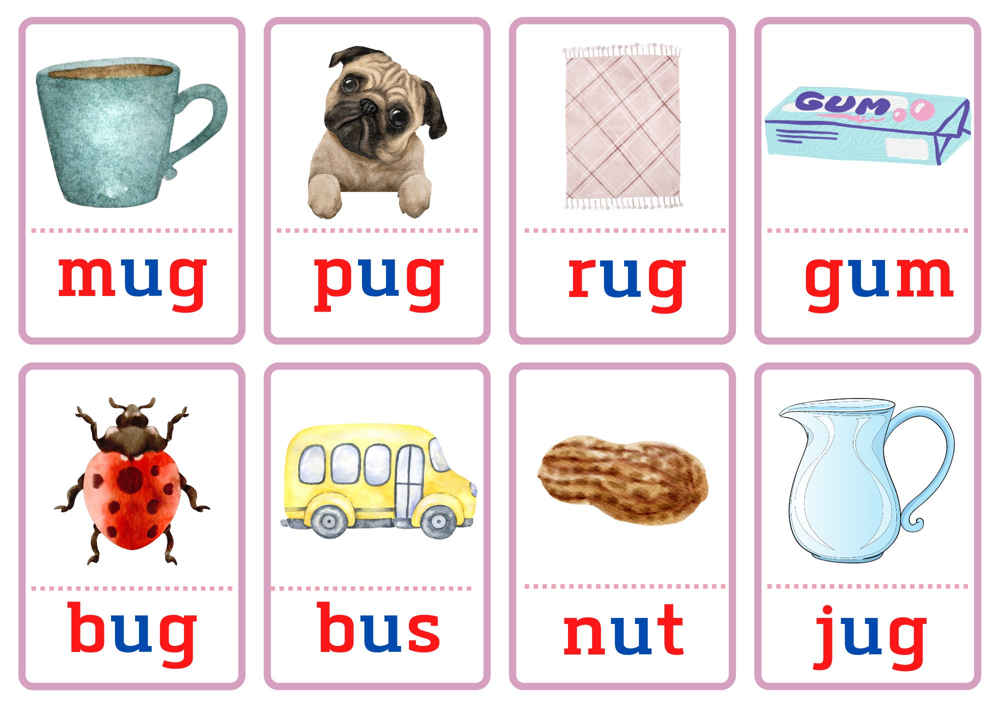 Montessori PINK Series COMPLETE SET (print Edition) - Etsy