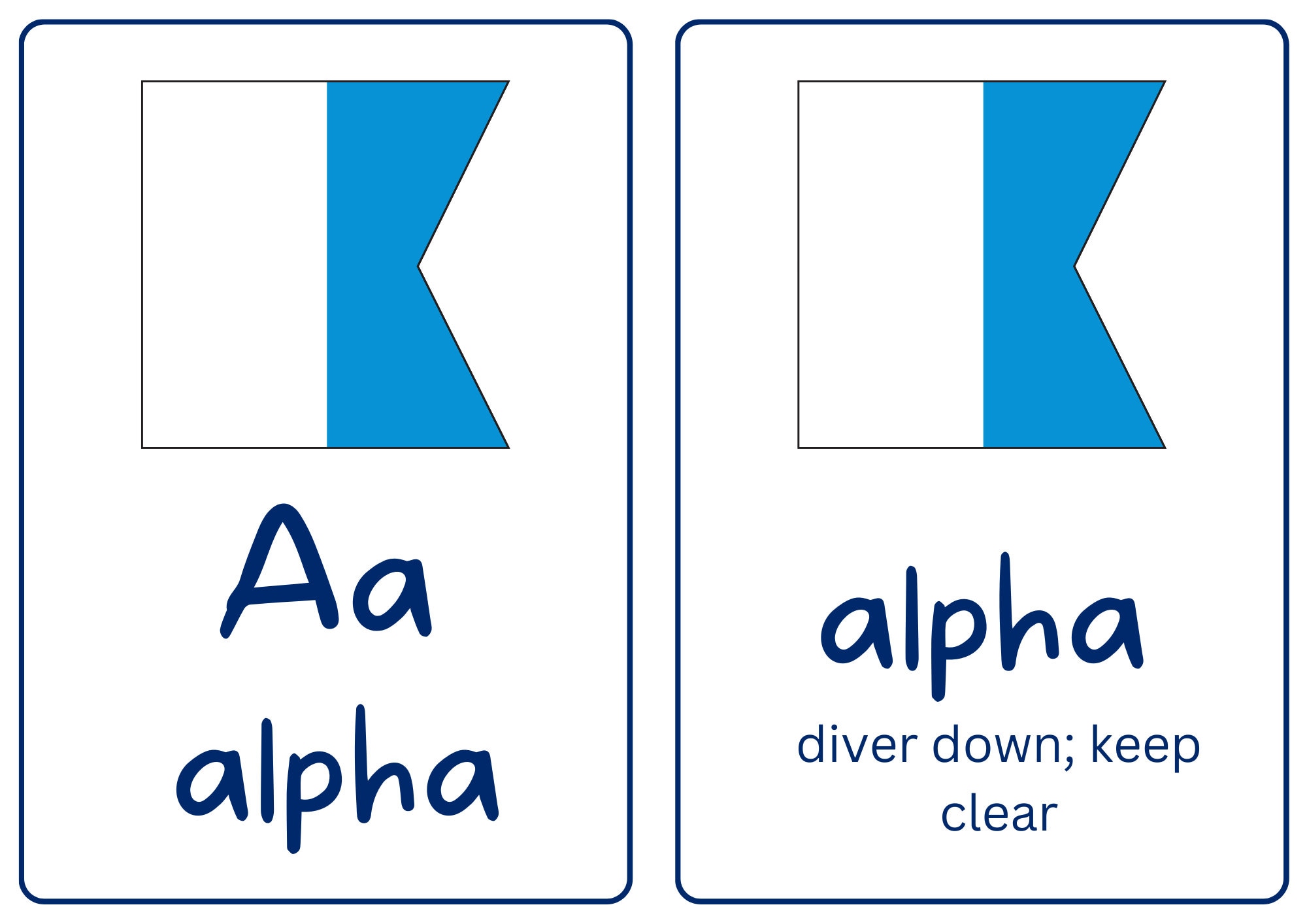 Nautical Alphabet Flags (print Edition) - Etsy