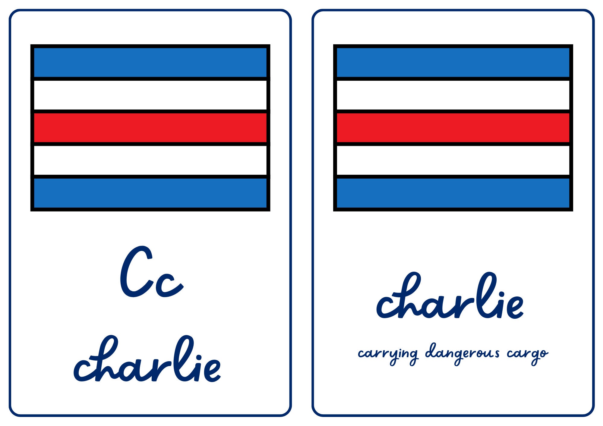 Nautical Alphabet Flags (cursive Edition) - Etsy