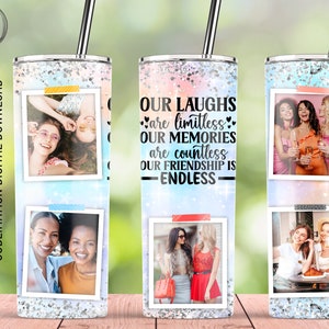 Best Friend Photo Tumbler, Bestie Sister Photo Collage, Dream Sweet ...