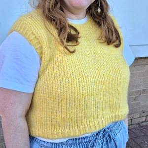 Cuddle Vest - Beginner Friendly Vest Knitting Pattern PDF - Etsy