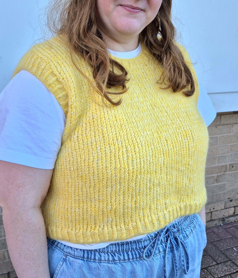 Cuddle Vest - Beginner Friendly Vest Knitting Pattern PDF - Etsy