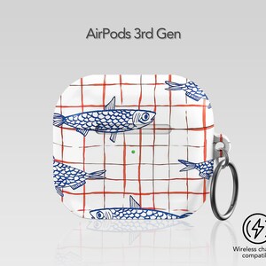 Anime Fish Airpods Case Cute AirPod Case With Keychain Airpods 2 Case ...