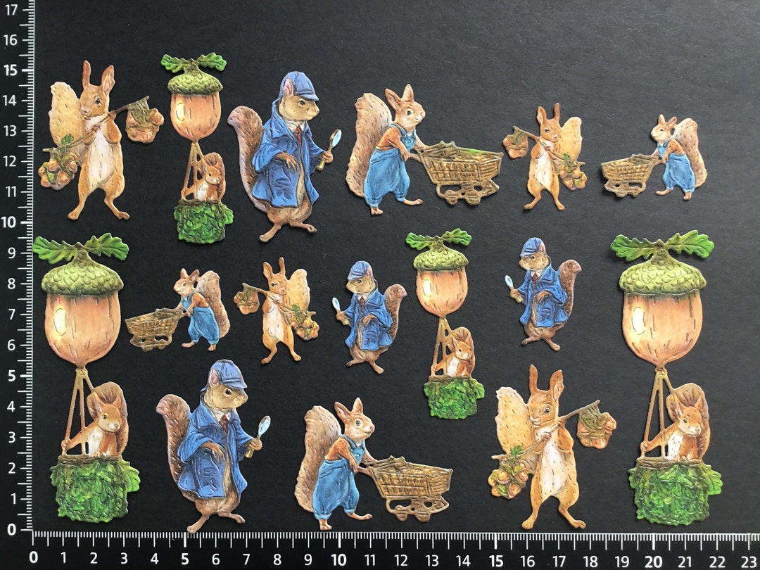 Woodland Squirrel Adorable Characters, Die Cuts, Embellishments ...