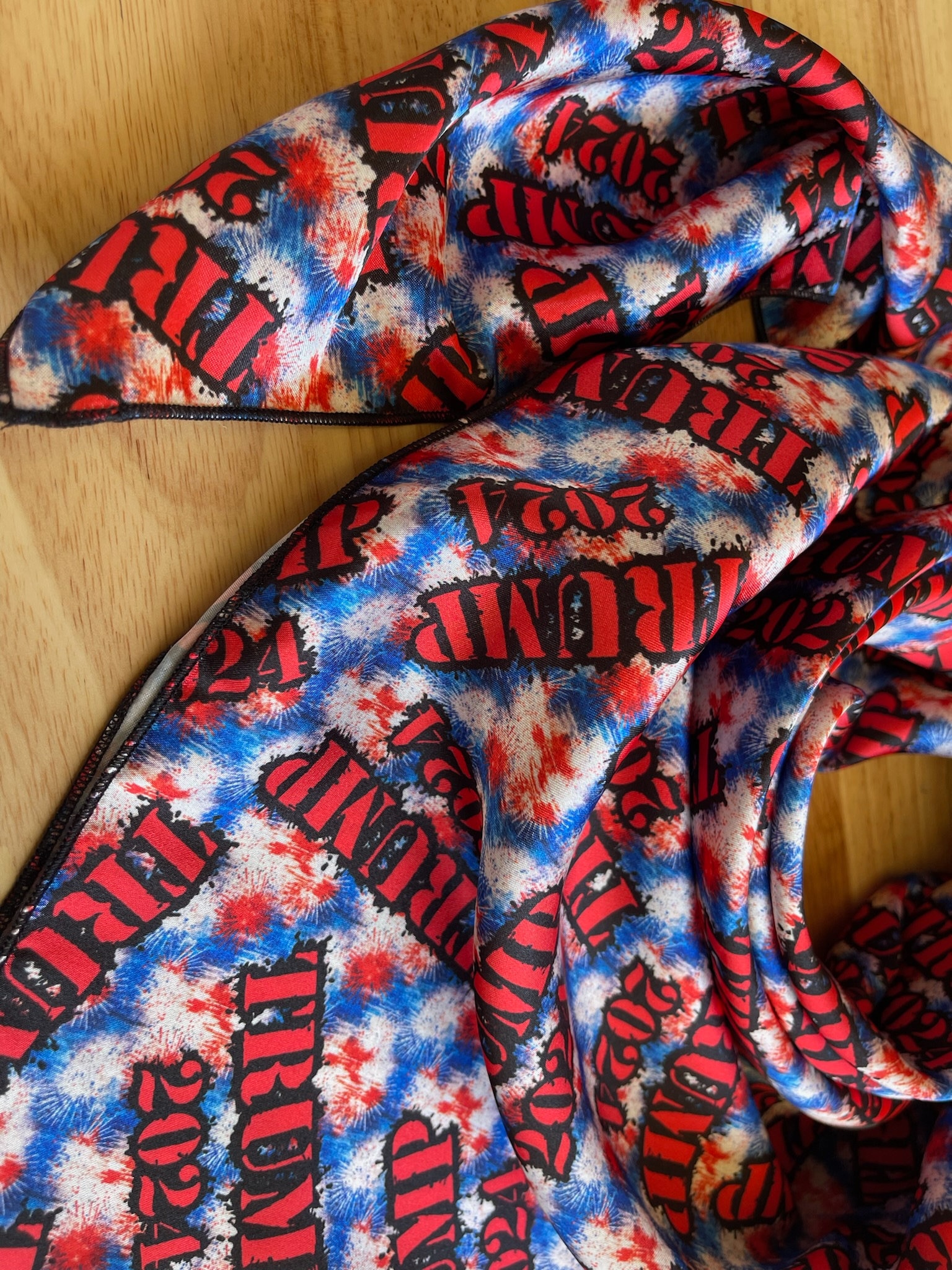 TRUMP 2024 WILDRAG / Red White Blue Scarf / Maga/donald Trump/ Hand ...