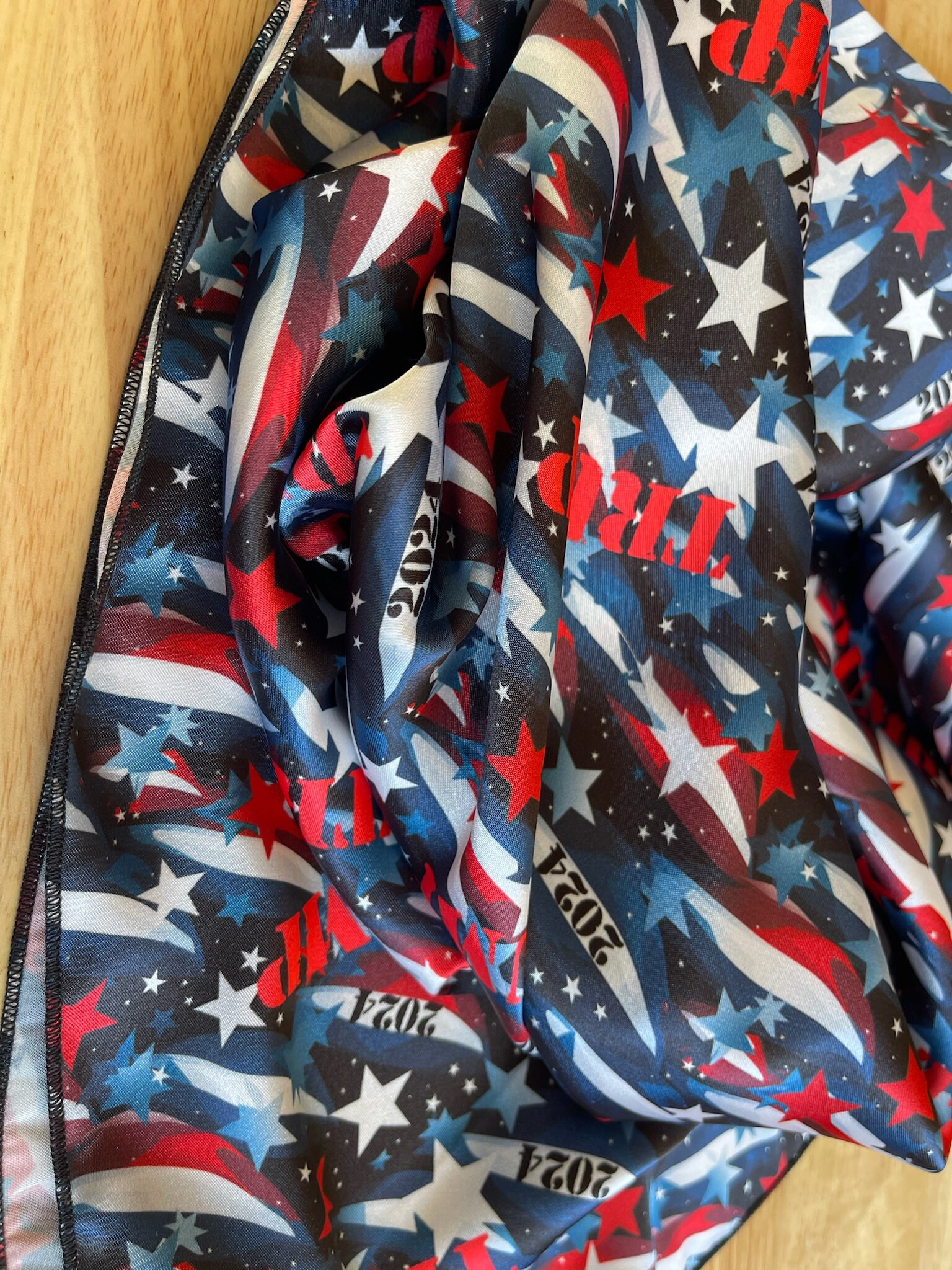 TRUMP 2024 WILDRAG / Red White Blue Scarf / Maga/donald Trump/ Hand ...