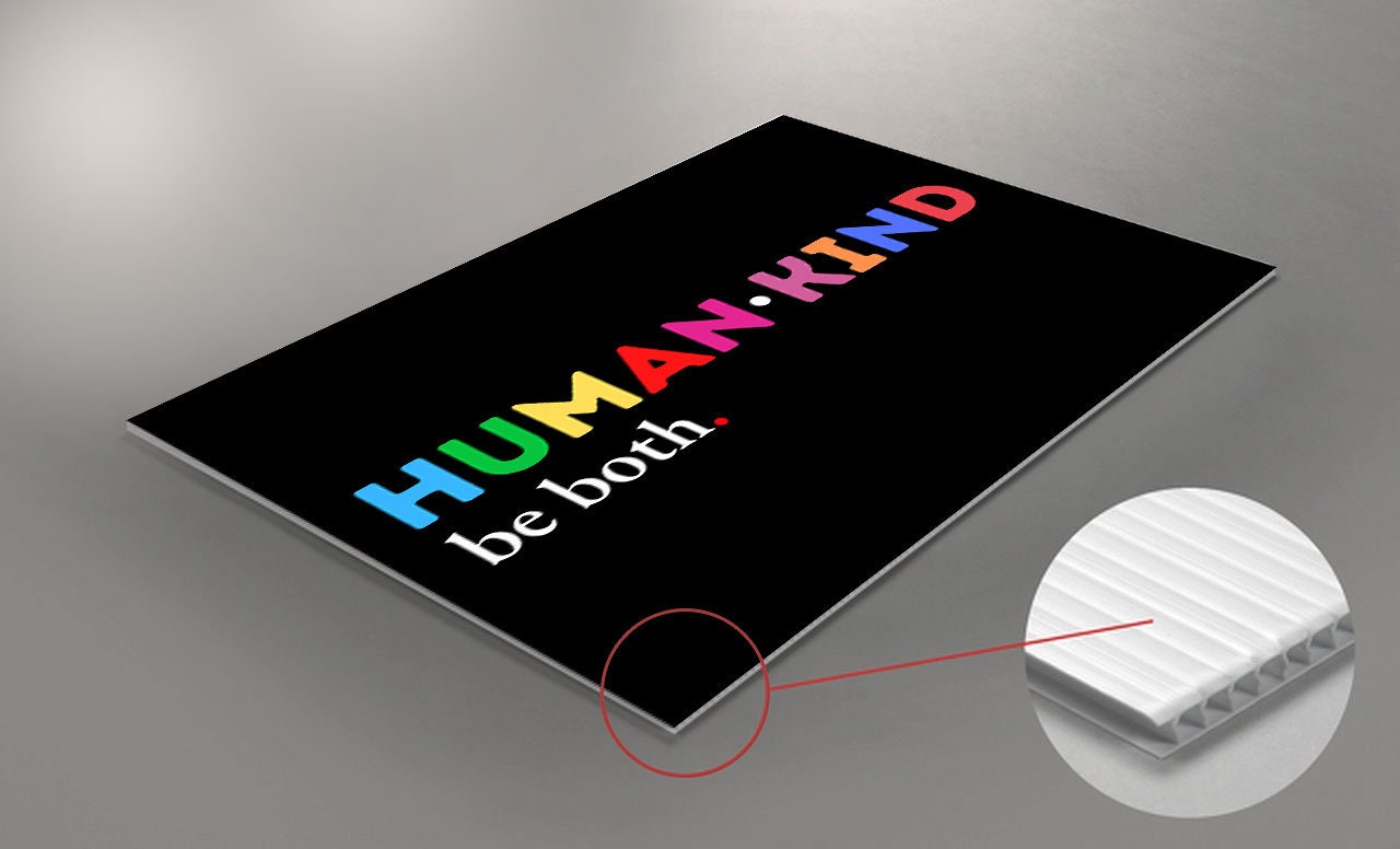 Human Kind Be Both Yard Sign 3 Sizes Free H-stake Included - Etsy