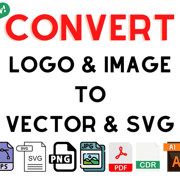 Convert Logo to Vector - Etsy