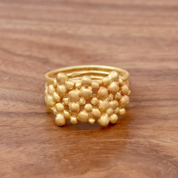 Handmade Wraparound Ring Balls Ring Gold Plated Ring 925 - Etsy