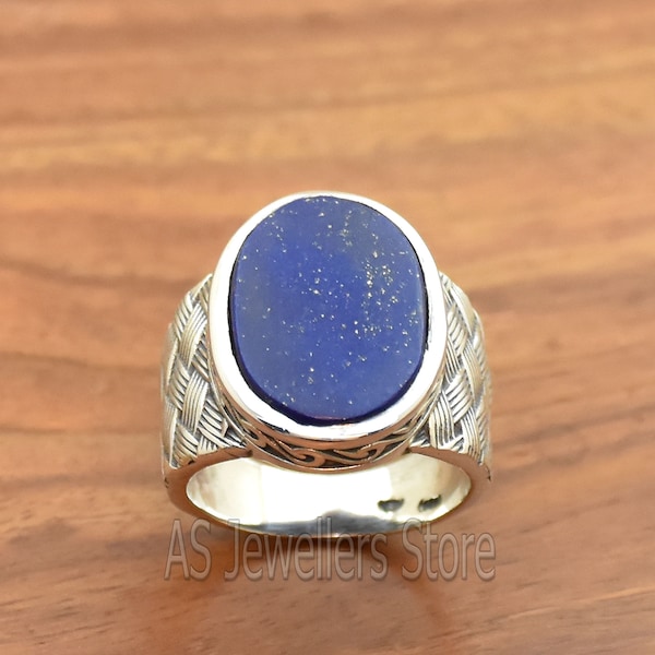 Mens Lapis Ring - Etsy
