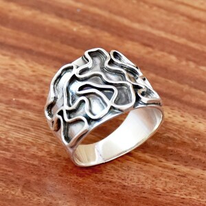 Zig Zag Ring, 925 Sterling Silver Ring, Handmade Ring, Dainty Ring ...