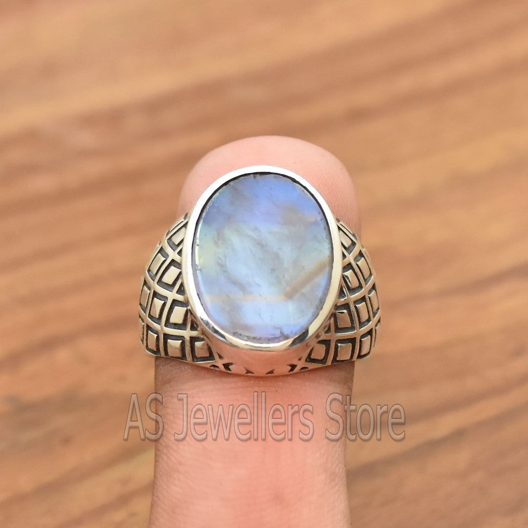 Labradorite Ring, Mens Ring, 925 Sterling Silver Ring, Labradorite Men ...