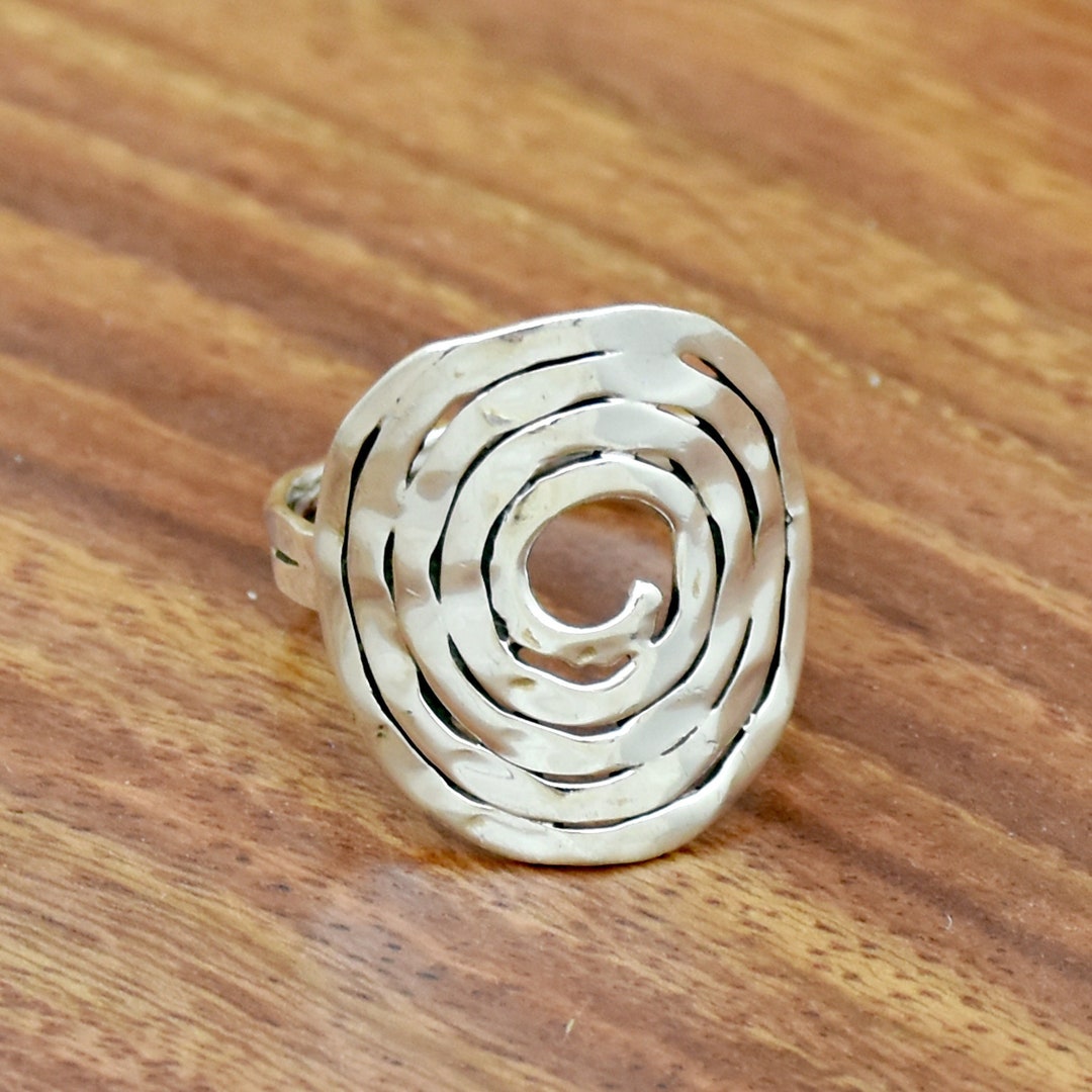 Round Circle Ring, Round Ring, Circle Ring, 925 Sterling Silver Ring ...