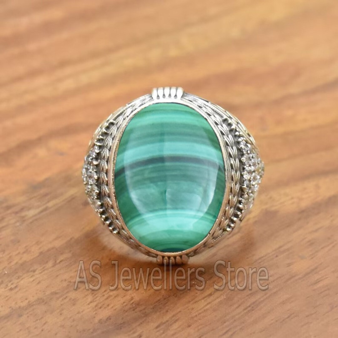 Men's Ring, 925 Sterling Silver Mens Ring, Silver Men's Ring, Natural ...