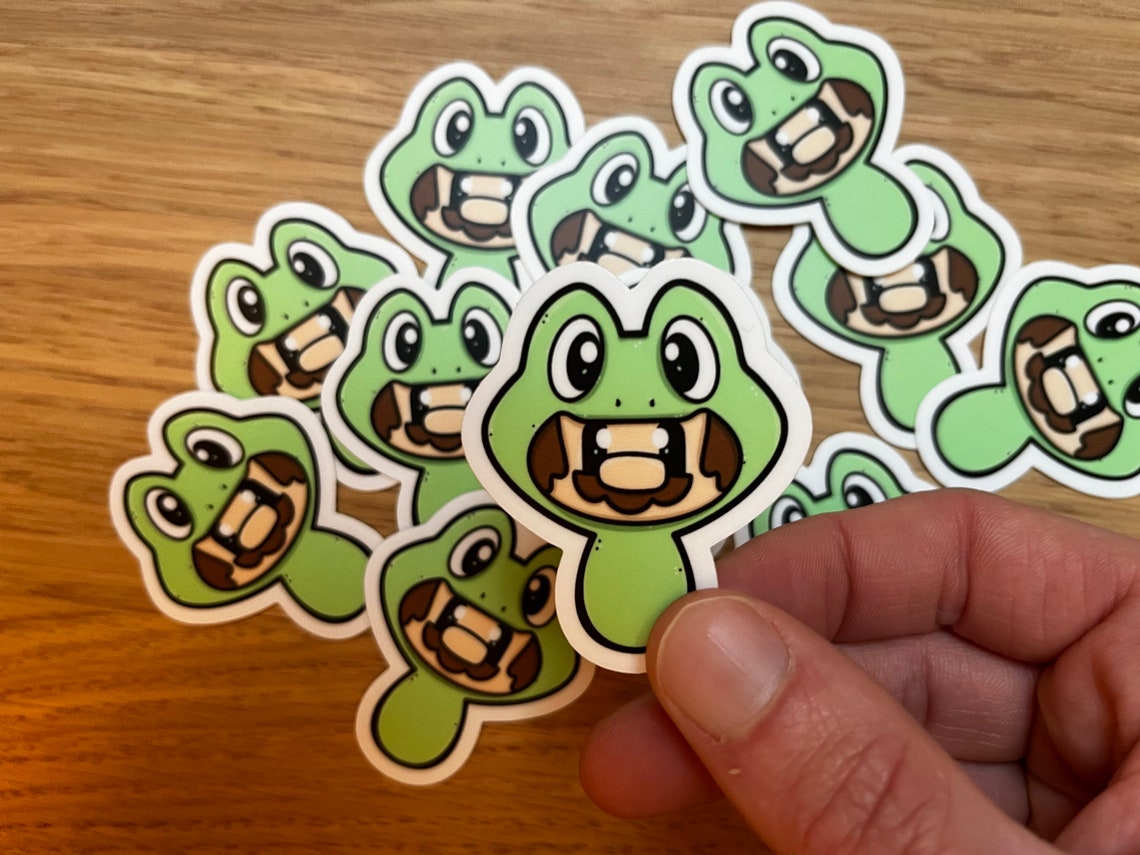 Frog Suit Mario Vinyl Sticker - Etsy