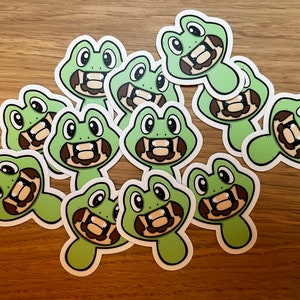 Frog Suit Mario Vinyl Sticker - Etsy