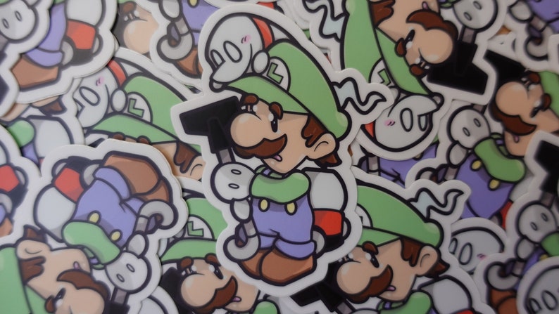 Luigis Mansion Vinyl Sticker - Etsy