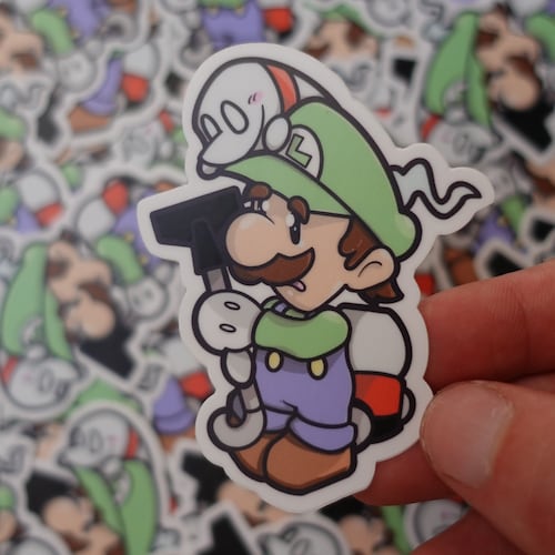 Luigis Mansion Vinyl Sticker - Etsy
