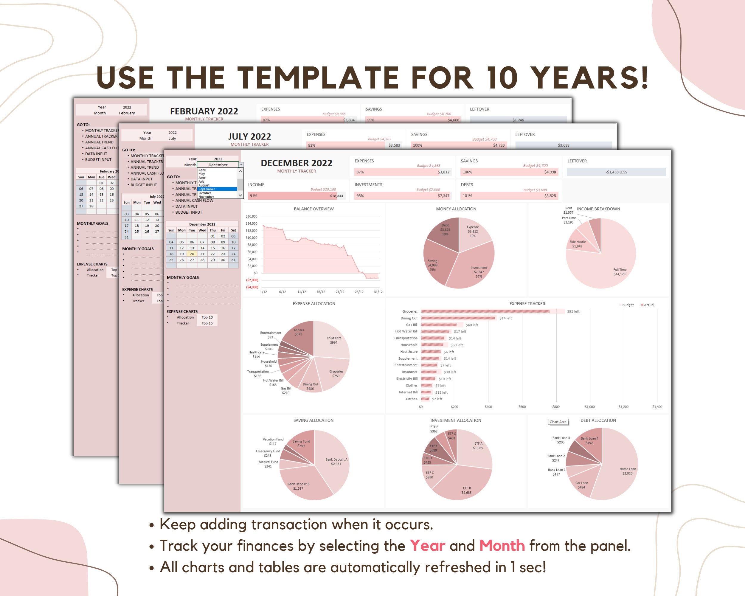 2026 Excel Financial Planner | Personal Finance Dashboard (digital ...