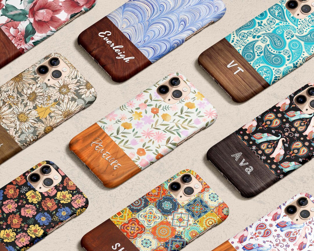 Personalized Floral iPhone Case, Custom Name, Soft Silicone - Etsy