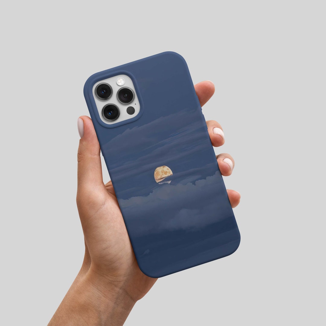 IPhone 16 Case, Minimalist Moon Phone Case, iPhone 16 15 14 13 12 11 ...