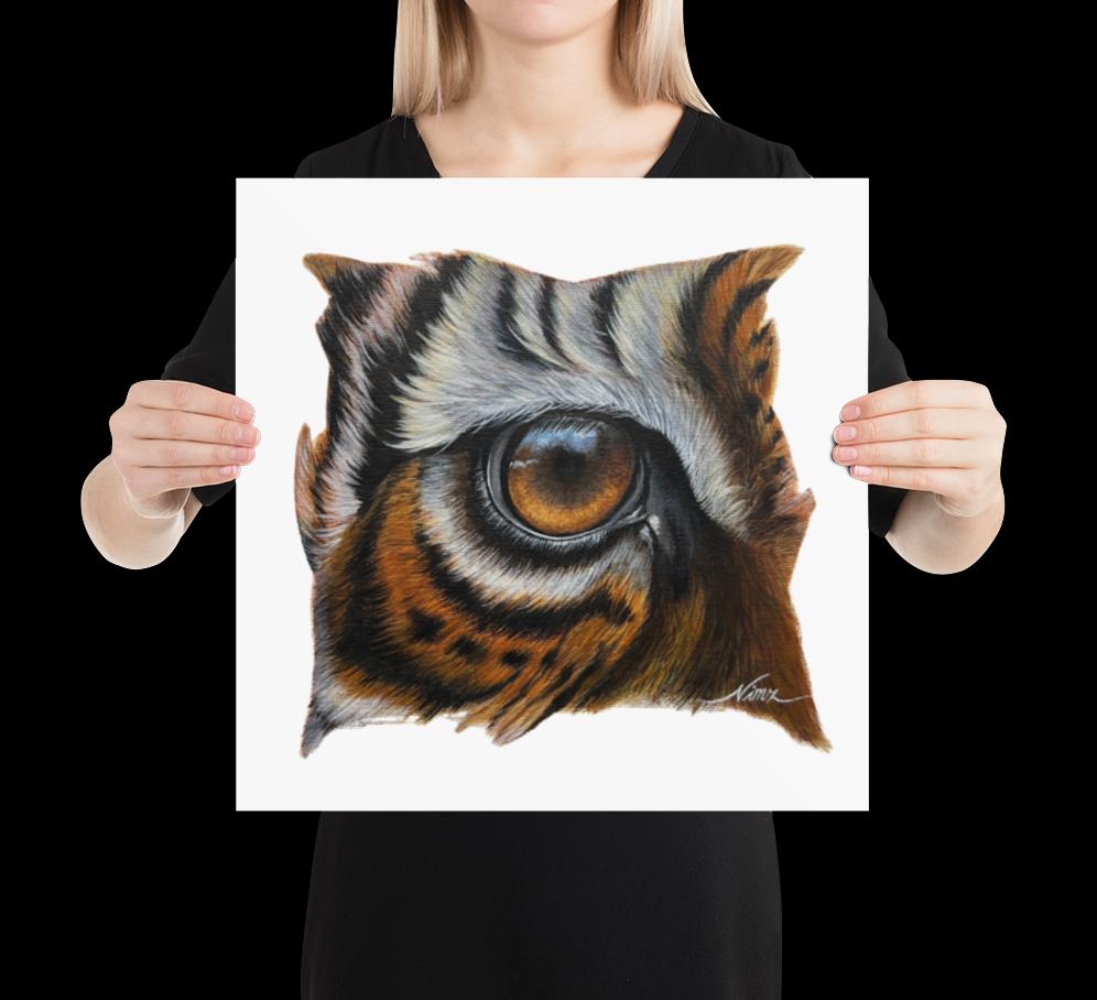 Tiger's Eye Artwork Poster / Print - Etsy