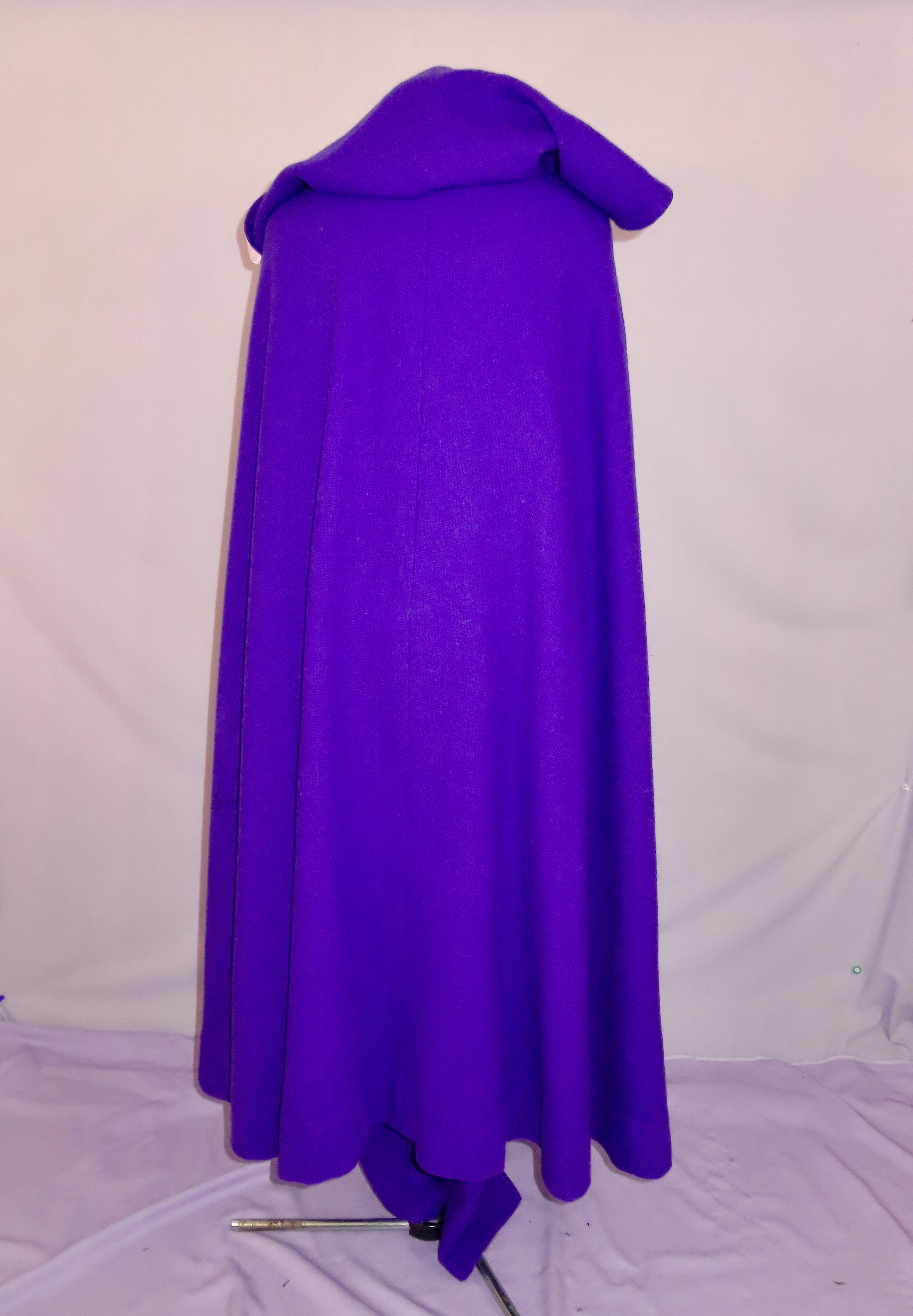 Vintage Purple Cape Costume Cosplay 90s Cloak80s Medieval Renaissance ...